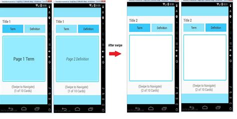 java how to access button in next fragment after swipe stack overflow