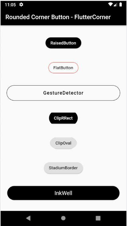 how to create a rounded button button with border radius in flutter