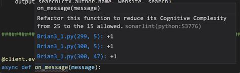 on message message refactor this function to reduce its