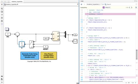 trace simulink model elements in generated code matlab and simulink