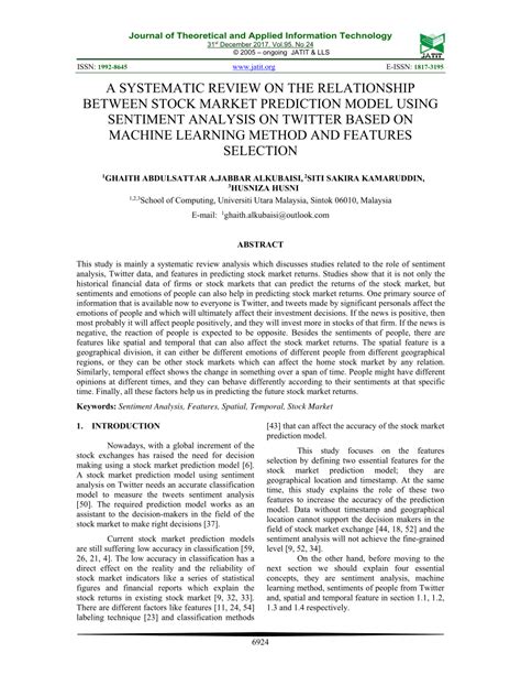 pdf a systematic review on the relationship between stock market