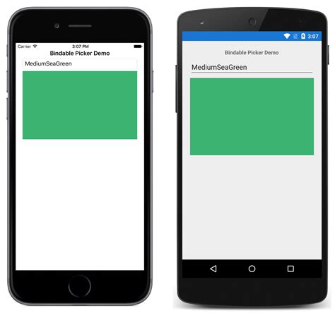 xamarin forms bindable picker code samples microsoft learn