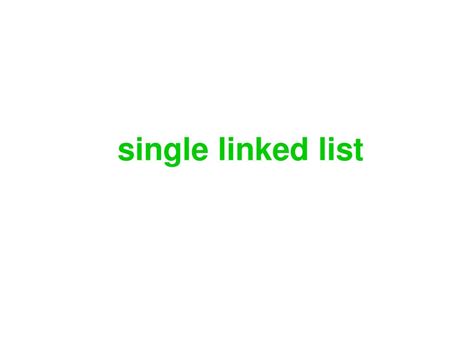 ppt single linked list powerpoint presentation free download id