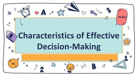 Characteristics Of Decision Making Pptx