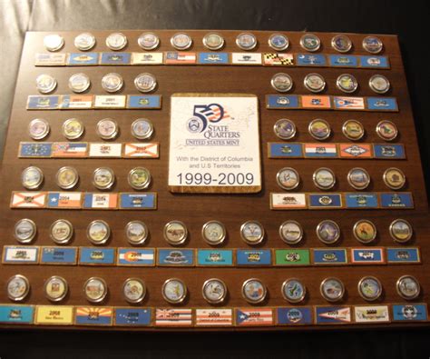wall display for a coin collection 5 steps coin display wall display