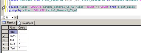 [sql] case sensitive and collation implication software support
