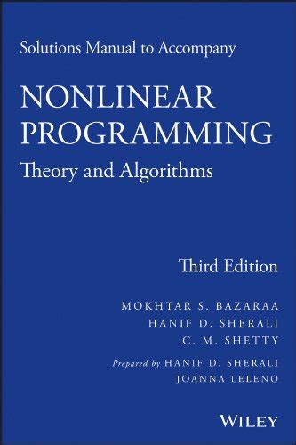 solution manual for nonlinear programming mokhtar