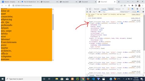 how to handle scroll events in javascript dev community
