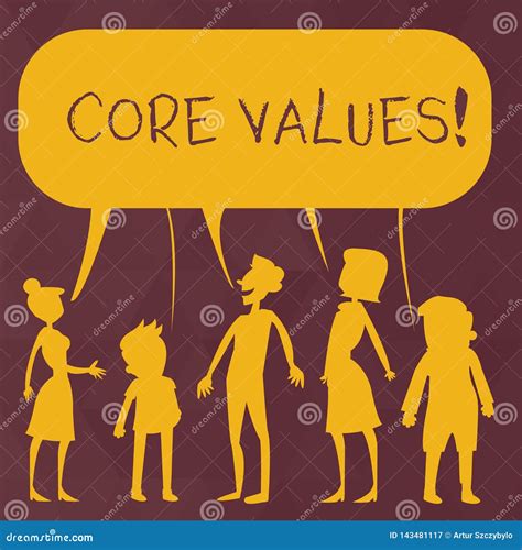 writing note showing core values business photo showcasing principle