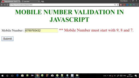 32 phone number validation in javascript modern javascript blog