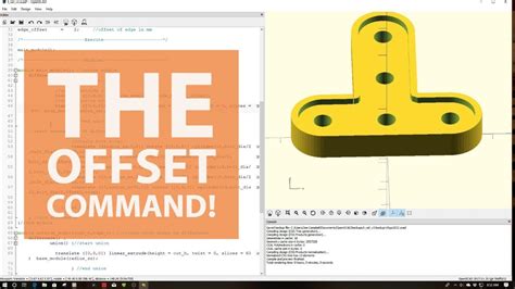 open scad using the offset command youtube