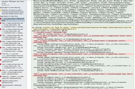 ios linker error after integrating firebase database stack overflow