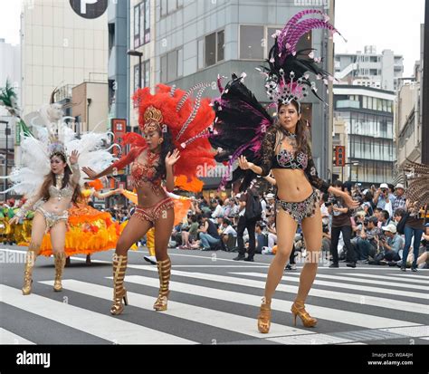 Samba Dancer Perform During The 36th Asakusa Samba Carnival In Tokyo