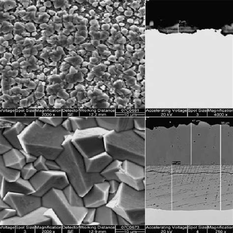 Surface Morphology Left And Cross Section Of The Oxide Layer On My
