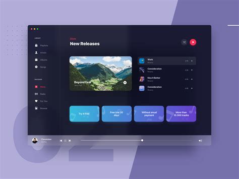 apple itunes player mini store by aurélien salomon ux for orizon ui ux