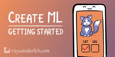 create ml tutorial getting started kodeco