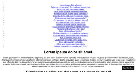 intersection observer scroll spy codesandbox
