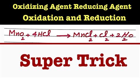 How To Identify Oxidizing Agent And Reducing Agent Youtube