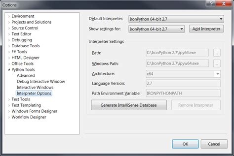 wpf problems with installing python tools for visual