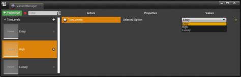 using the switch actor unreal engine documentation