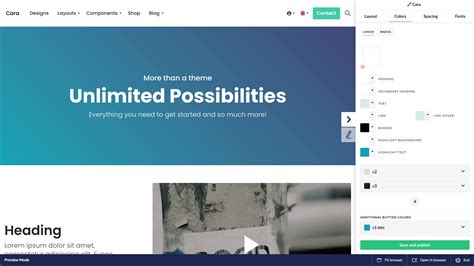 uskinned site builder