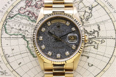 1998 Rolex Day Date Fossil Jurassic Park Ref 18238 With Box
