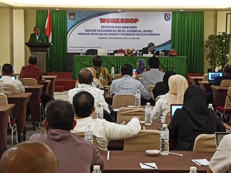 Gelar Workshop Penyusunan Dokumen Spmi Ini Harapan Rektor Umi Harian