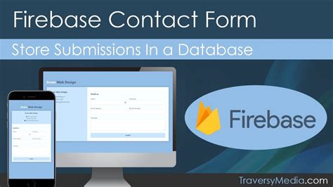 connecting firebase to a contact form youtube