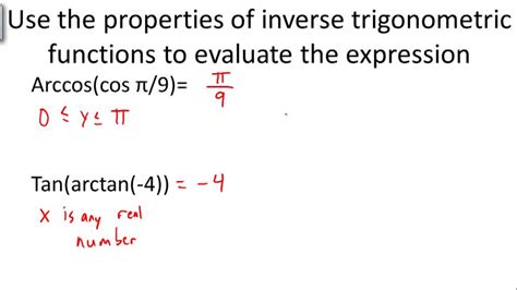 Compositions Of Trigonometric Functions Example 1