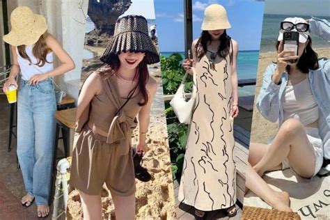 海边拍照这样穿！2024女生夏天海边旅游穿搭：洋装最必备、牛仔搭配技巧、防晒这样选，出国度假 海岛沙滩，一秒成为时尚达人！
