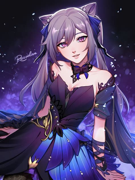 Safebooru 1girl Alternate Costume Bangs Bare Shoulders Blue Dress