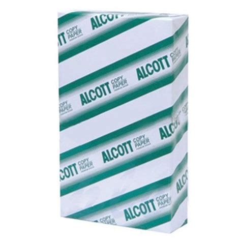 กระดาษถ่ายเอกสาร F4 80 แกรม ยี่ห้อ Alcott 1 รีม Sahachai Office