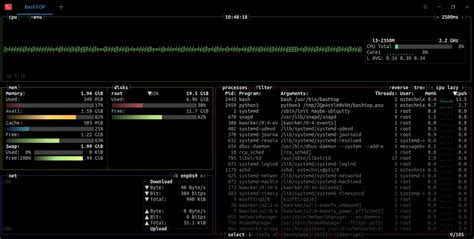 monitor system resources with bashtop and bpytop in linux ostechnix