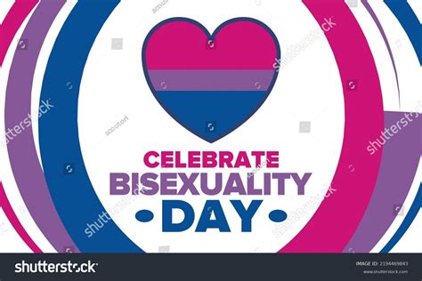 Celebrate Bisexuality Day Bisexual Pride Bi Stock Vector Royalty Free