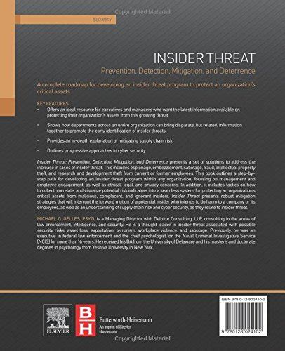 Insider Threat Prevention Detection Mitigation And Deterrence