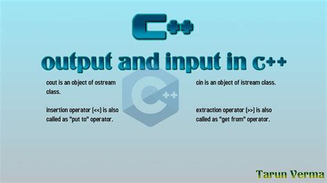 output and input statement c cout and cin in c youtube