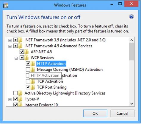 how to configure wcf services in windows 8