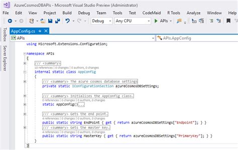 custom api using sdk for sql api at azure cosmos db