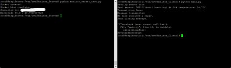 raspberry pi send sensor data over socket communication