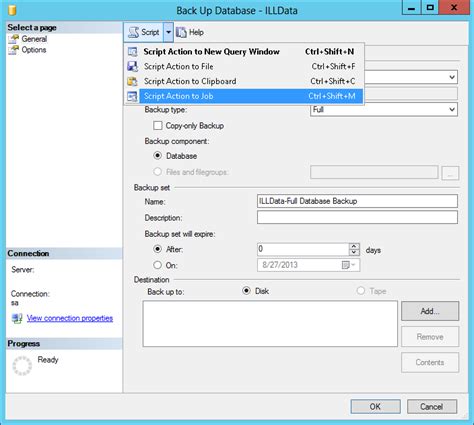 setting up microsoft sql server database backups atlas systems