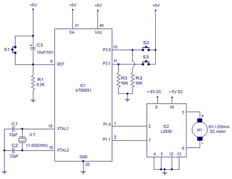 interfacing dc motor to 8051 microcontroller using at89s51