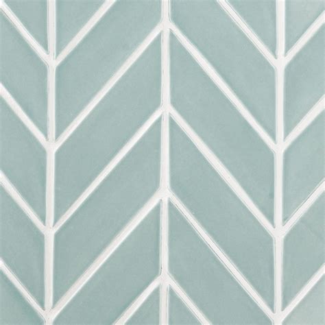 Witty Green Glossy Chevron Ceramic Tile 2×6 Country Floors Of America