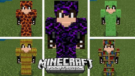 Saiu Addon De Novas Armaduras Para Minecraft Pe Youtube