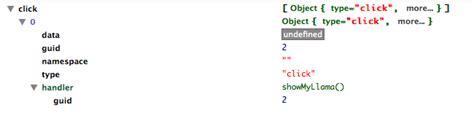 javascript inspect an element to investigate jquery event bindings