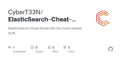 github cybert33n elasticsearch cheat sheet elasticsearch cheat sheet