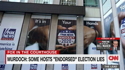 Mudroch Admits Fox Hosts Endorsed Falsehoods Cnn