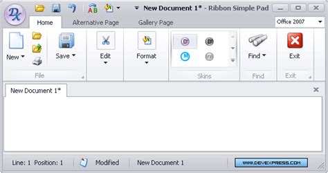 ribbon control winforms controls devexpress help