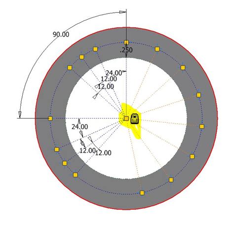 solved circular hole pattern based on angles autodesk community