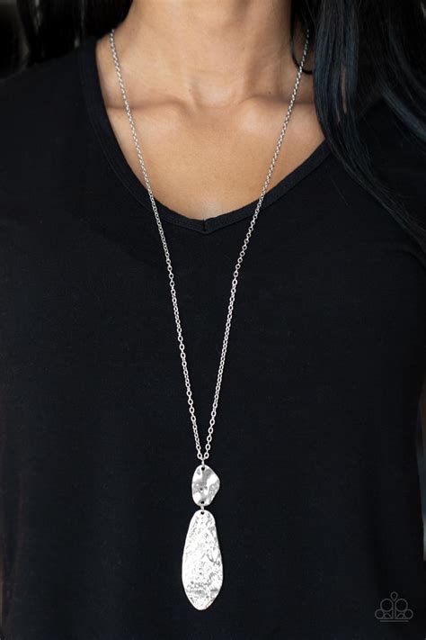 Artisan Abode Silver Necklace Paparazzi Accessories Bedazzle Me