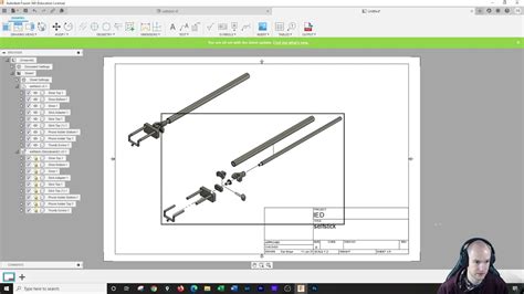 fusion 360 ss11 exploded view and drawing youtube